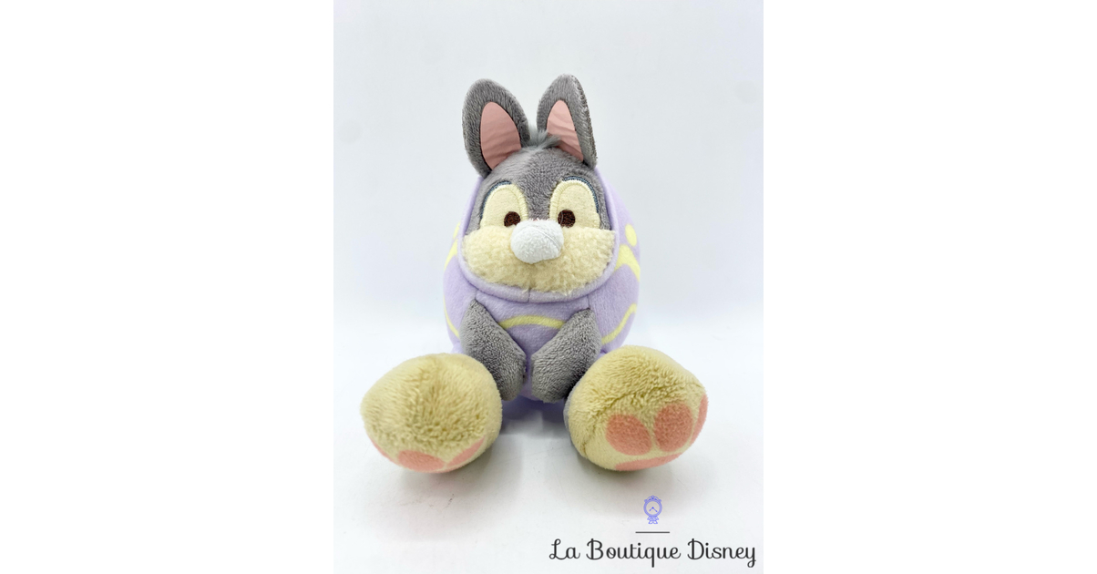 Peluche Panpan Pâques Tiny Big Feet Disney Store Bambi lapin gris oeuf ...